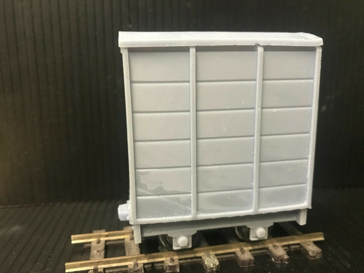 Gn15 Box Van Kit with optional wheelset – Narrow Minded Railworks